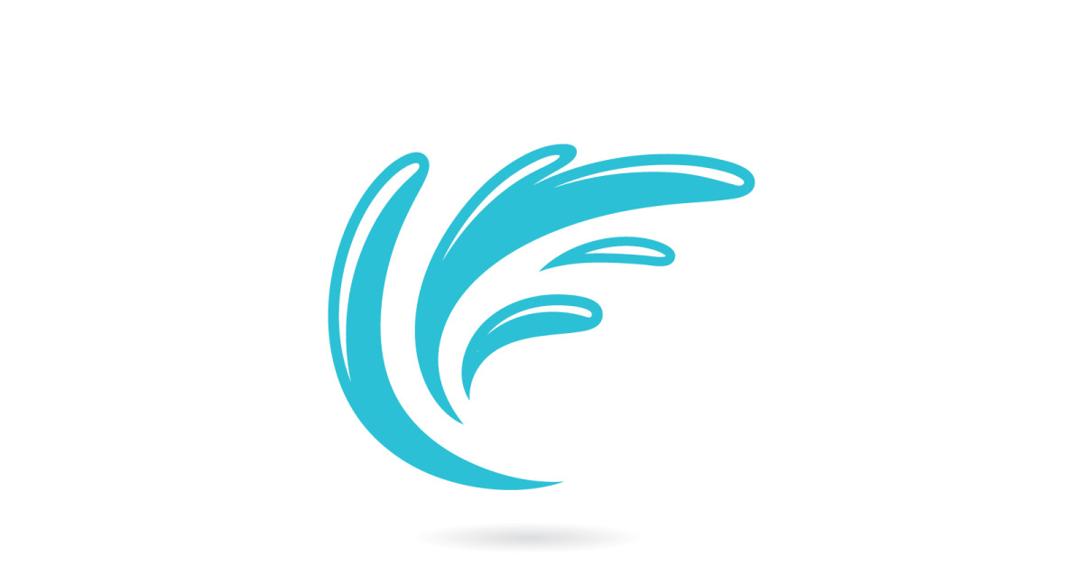 Modèle de logo symbole et icône d'éclaboussure d'eau vecteur 7