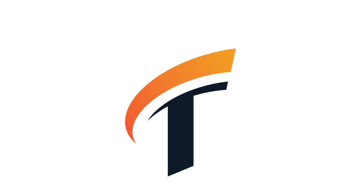 Modèle de conception d'icône de logo de lettre T8
