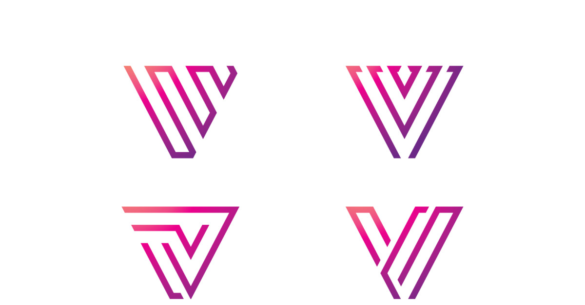 V Line Logo Design and template. Creative X icon initials Line Letters ...
