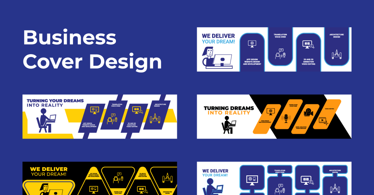 Professional Business Cover Design Template - TemplateMonster