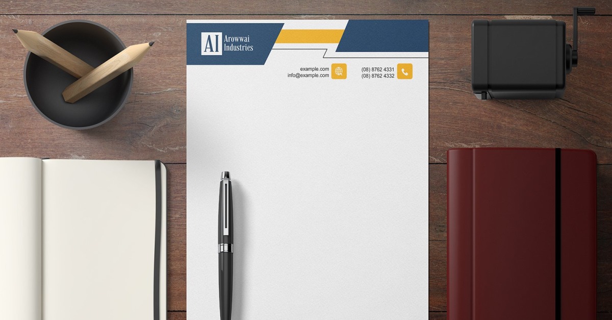 Professional Letterhead Template for Business Correspondence