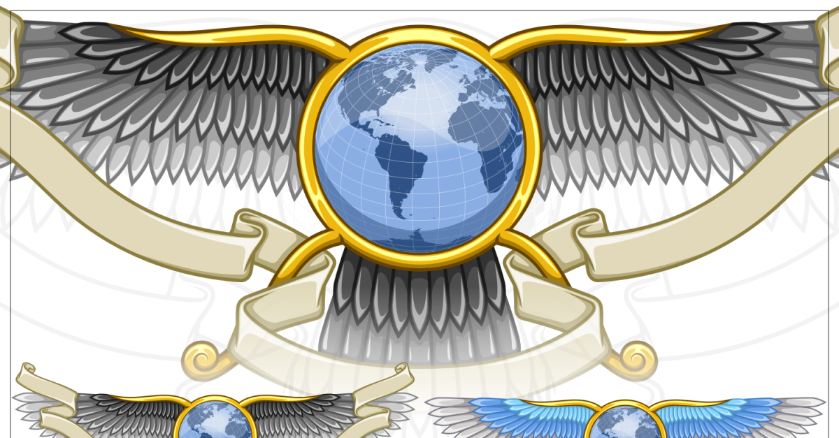 Zoroastrian Winged Disk With Planet #467123 - TemplateMonster