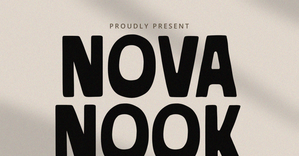 Nova Nook - Fuente de visualización en negrita