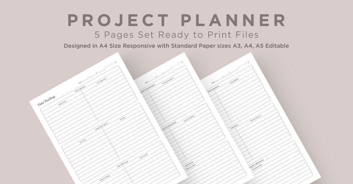 Project Planning Pages Set V-09 #469386 - TemplateMonster