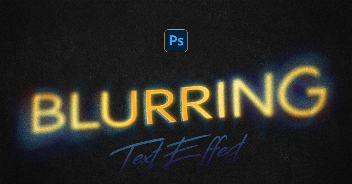 Blurred Text Effect - Photoshop Template - TemplateMonster