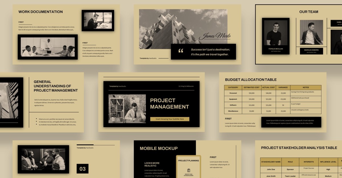 Project Management Google Slides Themes - TemplateMonster