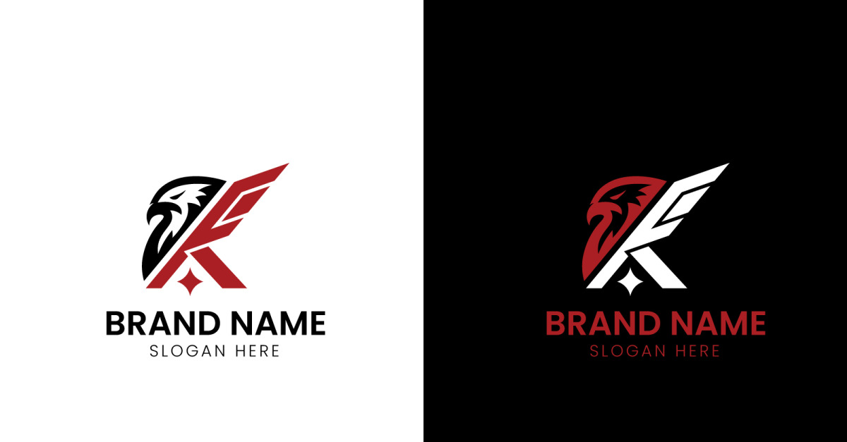 Letter FR Eagle logo-12-570 #470317 - TemplateMonster