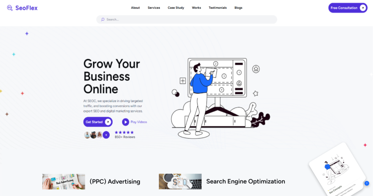 Seoflex - Votre site Web pour le modèle HTML 5 SEO