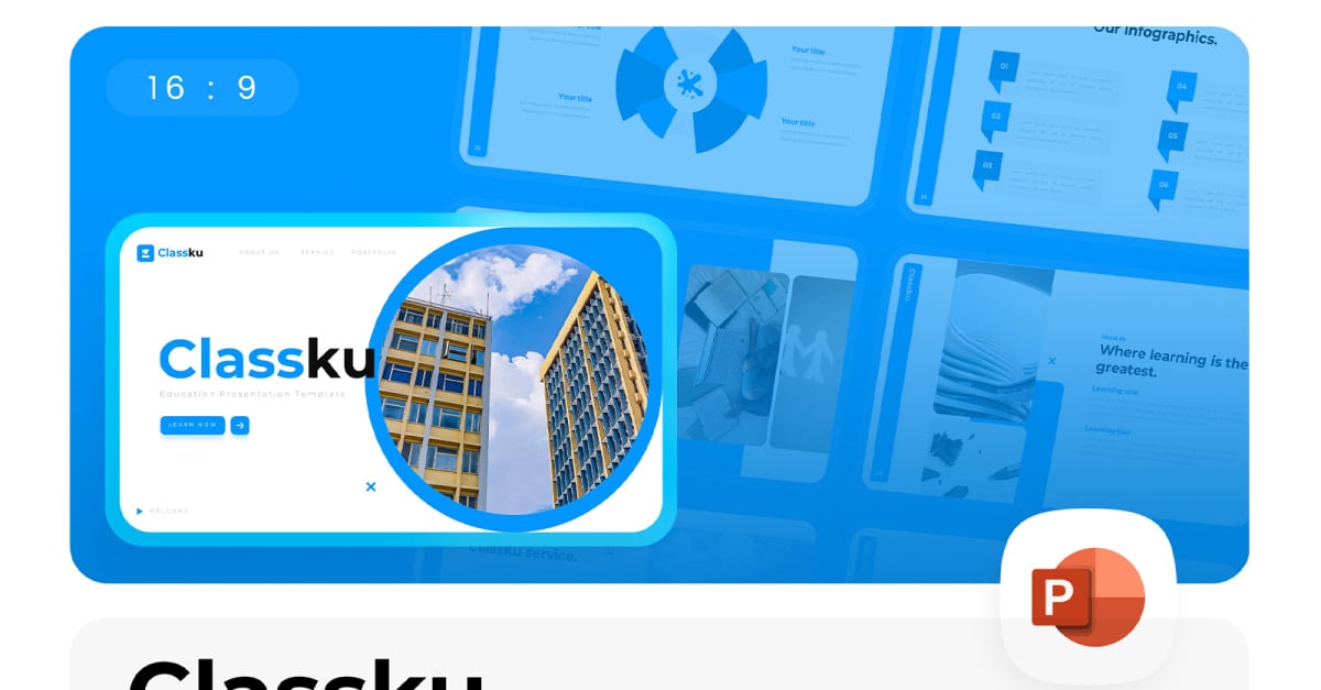 Classku – Education PowerPoint Template - TemplateMonster