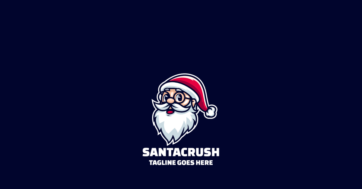 Santa Crush Basit Maskot Logosu #471167 - TemplateMonster
