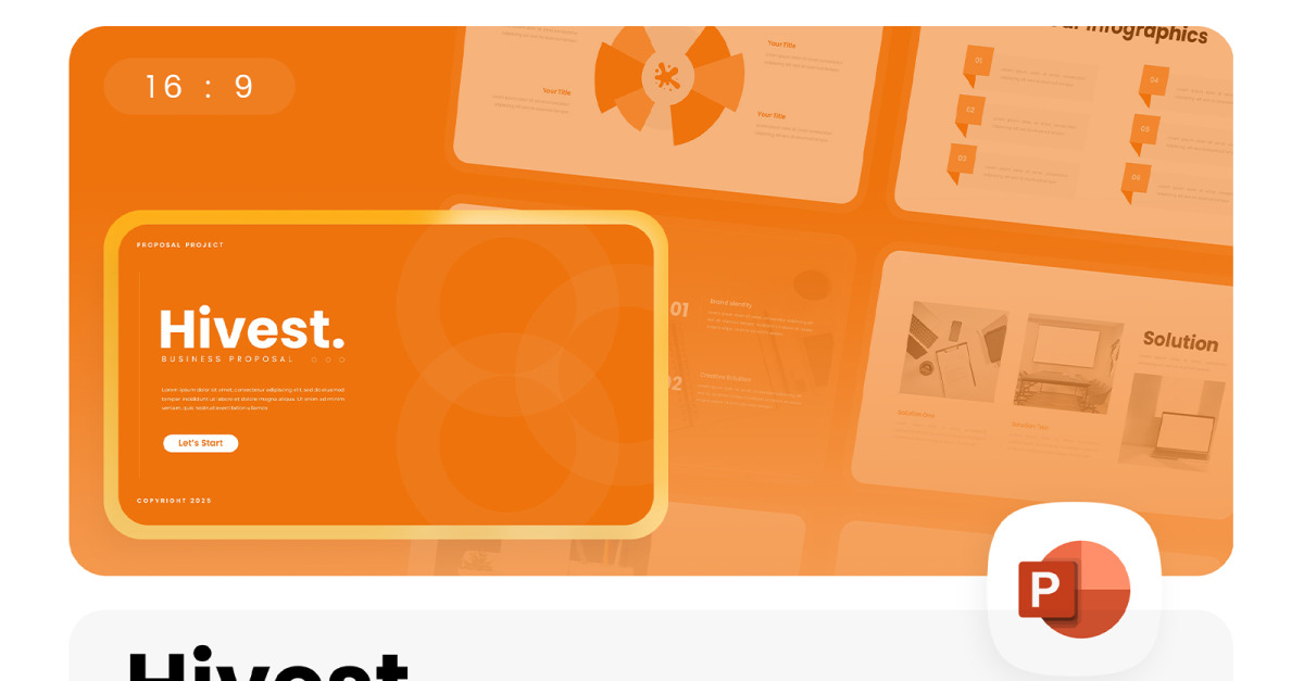 Hivest – Plantilla de PowerPoint de propuesta comercial