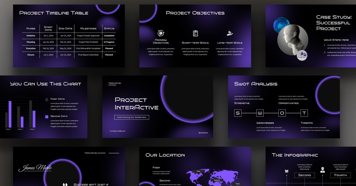 Proyecto InterActive Space Theme PowerPoint (Presentación en PowerPoint del tema del espacio ...