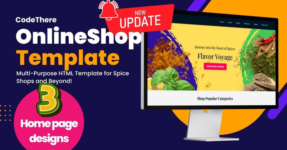 FlavorFusion, Multi-Purpose HTML Template for Spice Shops and Beyond!