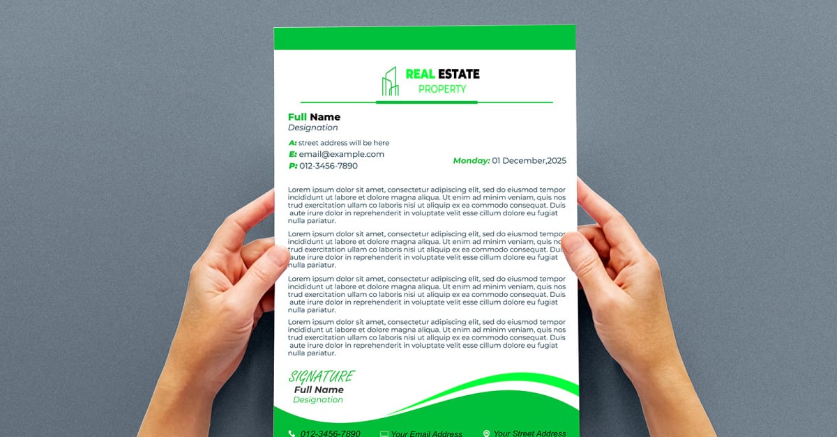 Multipurpose Letterhead Template PSD - TemplateMonster