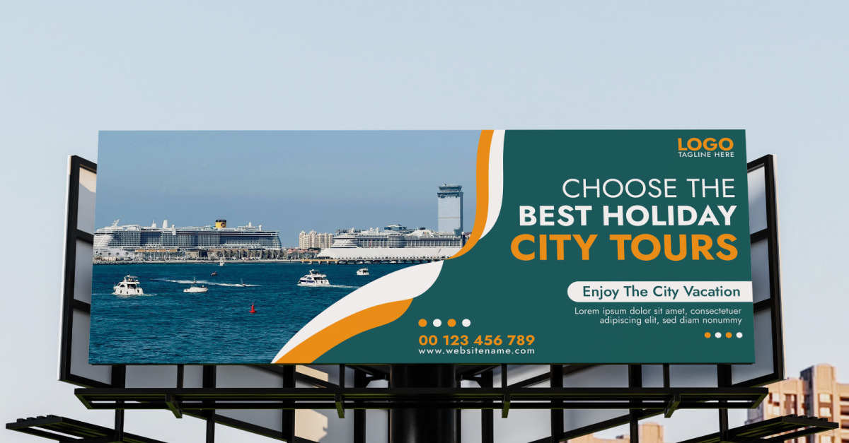 Bill Borad City's traveling banner template - TemplateMonster
