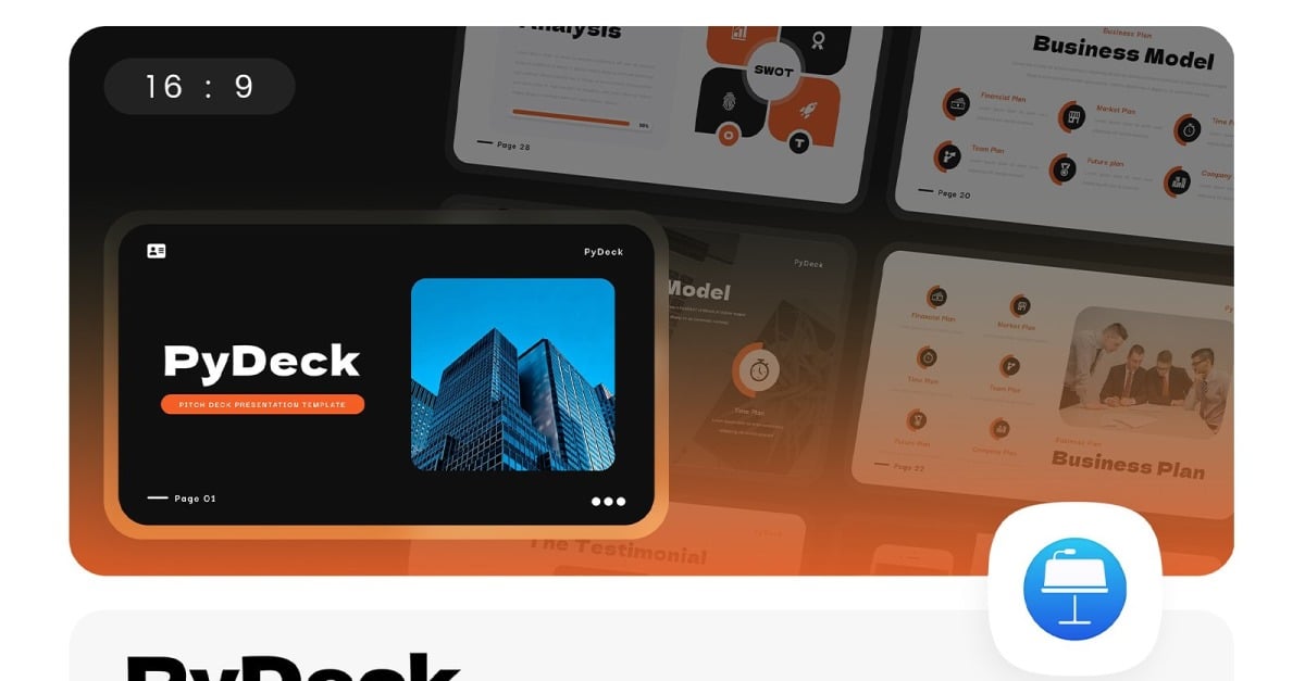 PyDeck – Pitch Deck Keynote Template - TemplateMonster