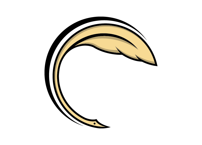 Modèle graphique de logo de plume #472194 - TemplateMonster