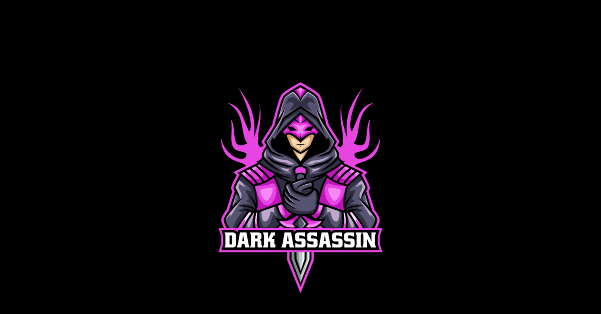 Dark Assassins Mascot Cartoon Logo #472218 - TemplateMonster