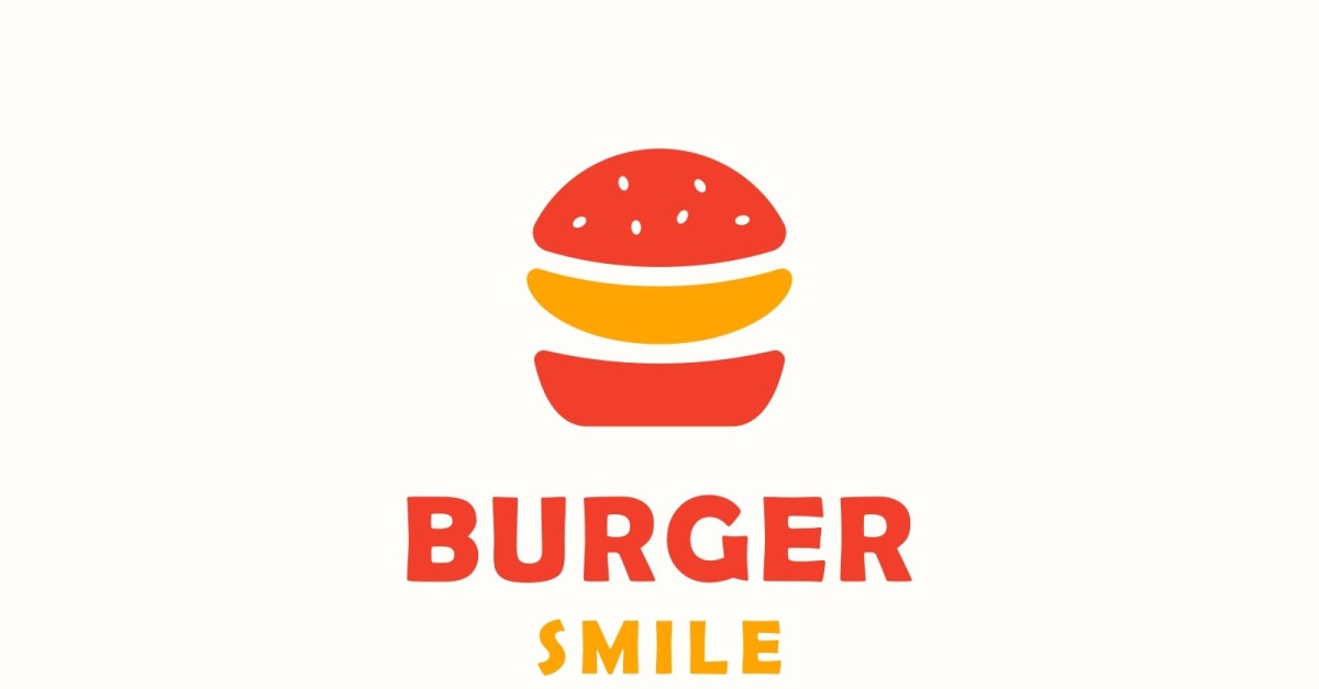 Burger Smile Fast Food Logo #472350 - TemplateMonster