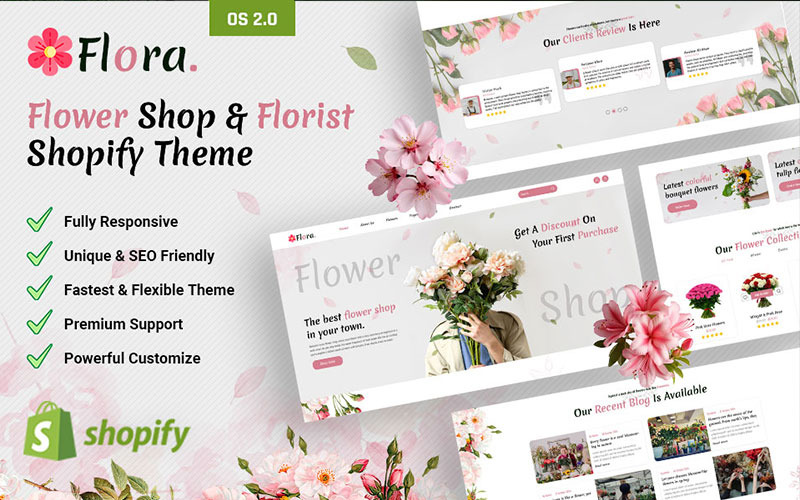 Flora - Tema de Shopify para floristerías y floristerías