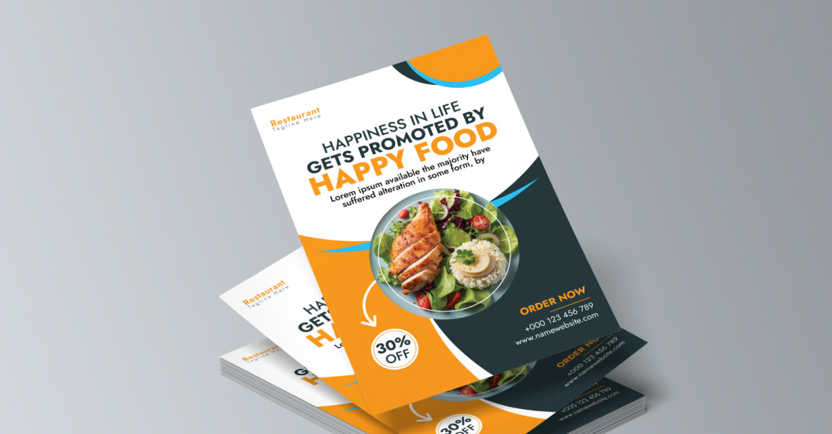 Create a Food Delivery Flyer and Poster Template