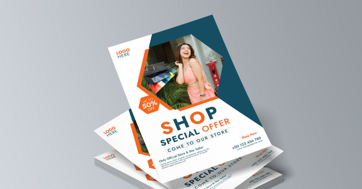 Template Design For a Special Sales Print Poster