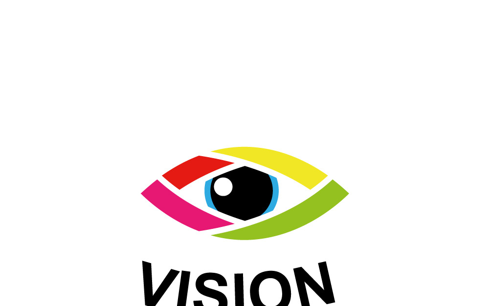 Eye tech logo design. Global vision logotype design graphic symbol icon