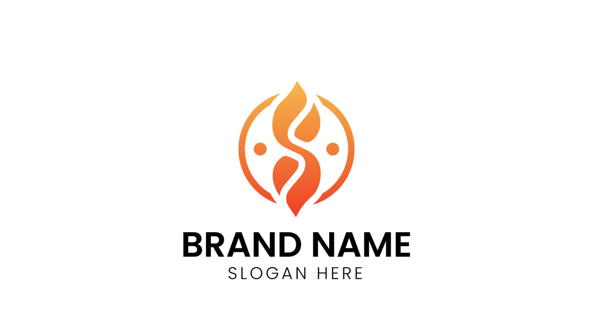 Letter S fire flame logo-12-590 #473370 - TemplateMonster