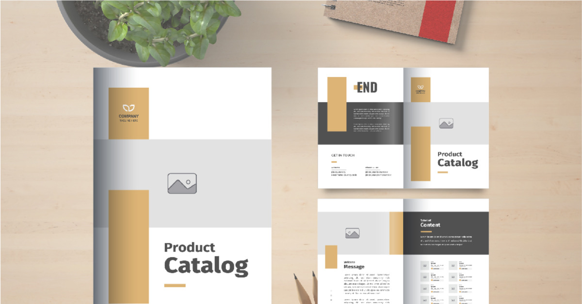 Brochure del catalogo dei prodotti di arredamento o modello di layout ...