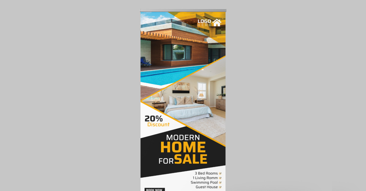 Modern Designs for Roll Up Real Estate Banners