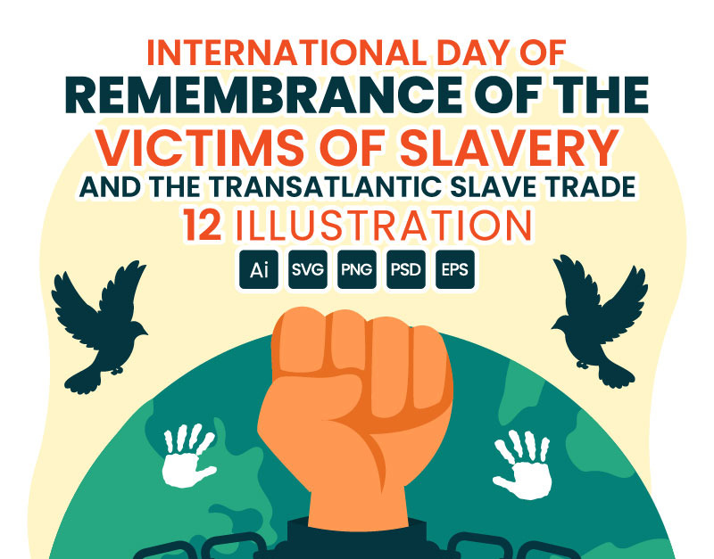 12 Remembrance of the Victims of Slavery and Slave Trade Illustration