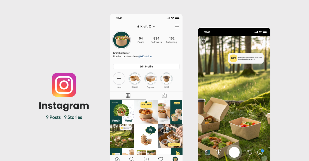 EcoCrafted — Minimal Instagram Social Media Template