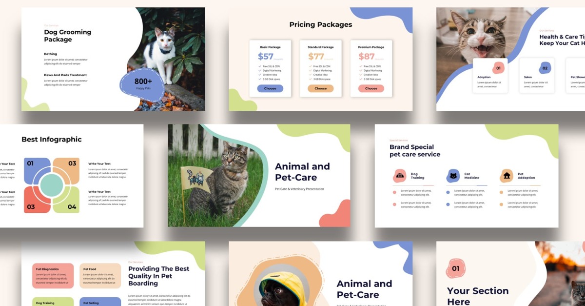 Animal and Pet Care Google Slides Theme - TemplateMonster