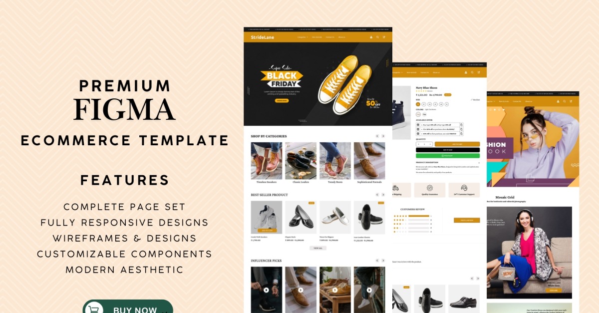 Premium Ecommerce Figma Template #474292 - TemplateMonster