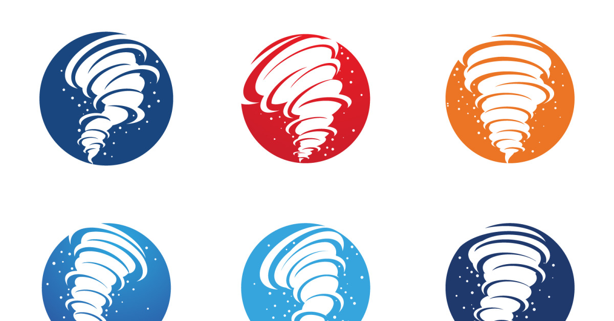 Tornado logo icon symbol vector illustration design template v.3