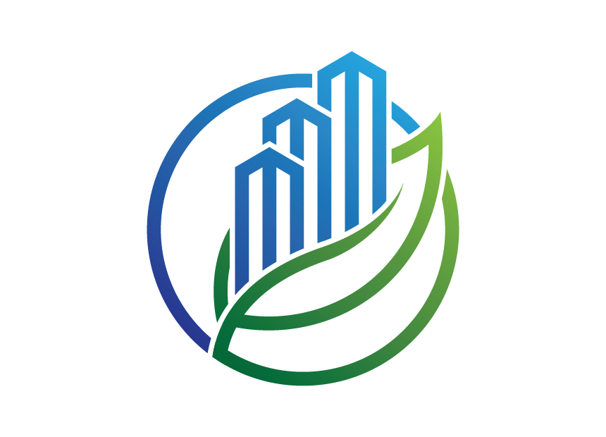 Yapraklarla Bina Logo Şablonu #474653 - TemplateMonster