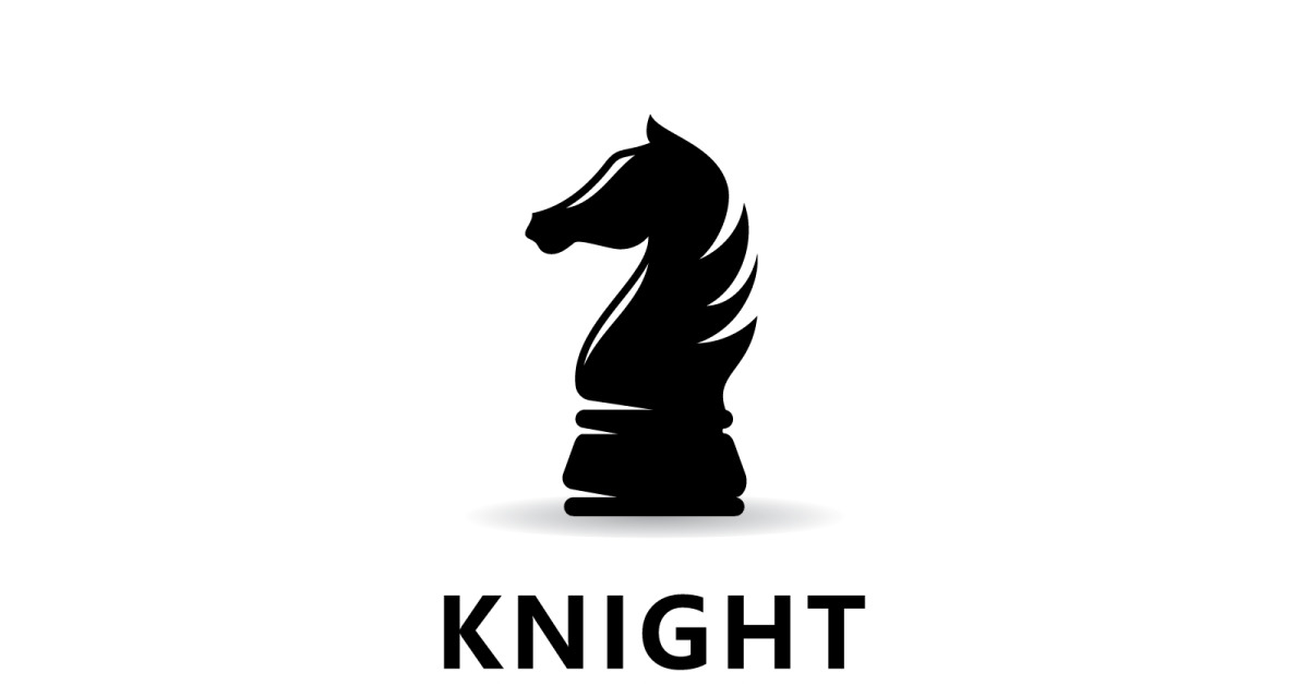 Chess knight role logo vector, Chess piece vector icons 1