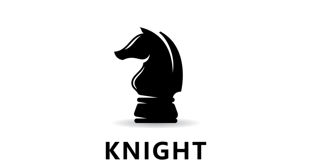 Chess knight role logo vector, Chess piece vector icons 2
