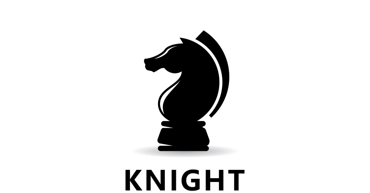 Chess knight role logo vector, Chess piece vector icons 3