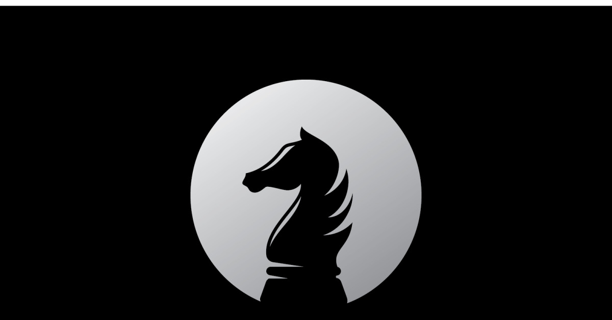 Chess knight role logo vector, Chess piece vector icons 9