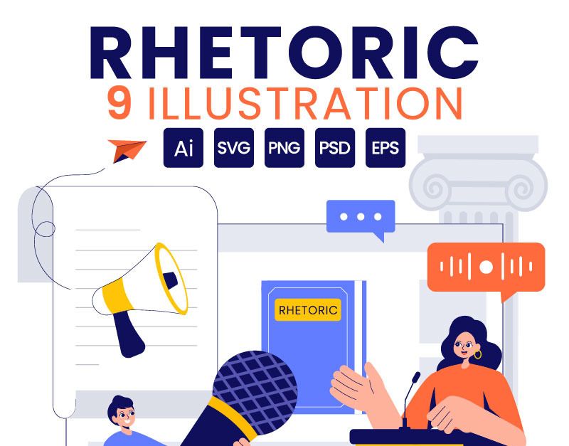 9 Rhetoric and Elocution Class Illustration - TemplateMonster