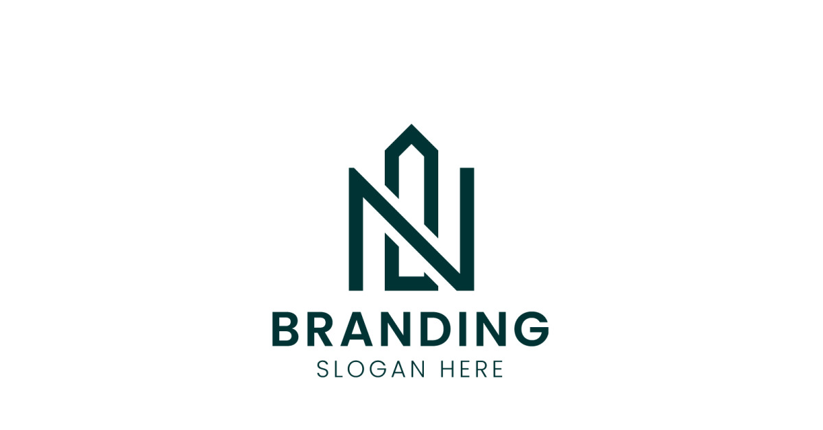 Letter N architecture logo-663 #475438 - TemplateMonster