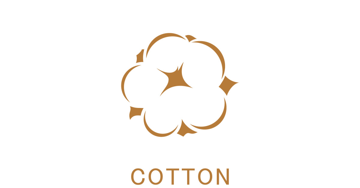 Modèle de conception de logo vectoriel en coton 4