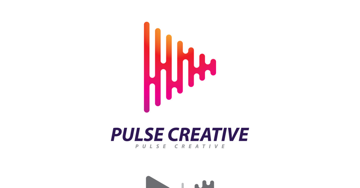 Pulse Wave logo Vector. Creative Sound waves logo concept design template 8