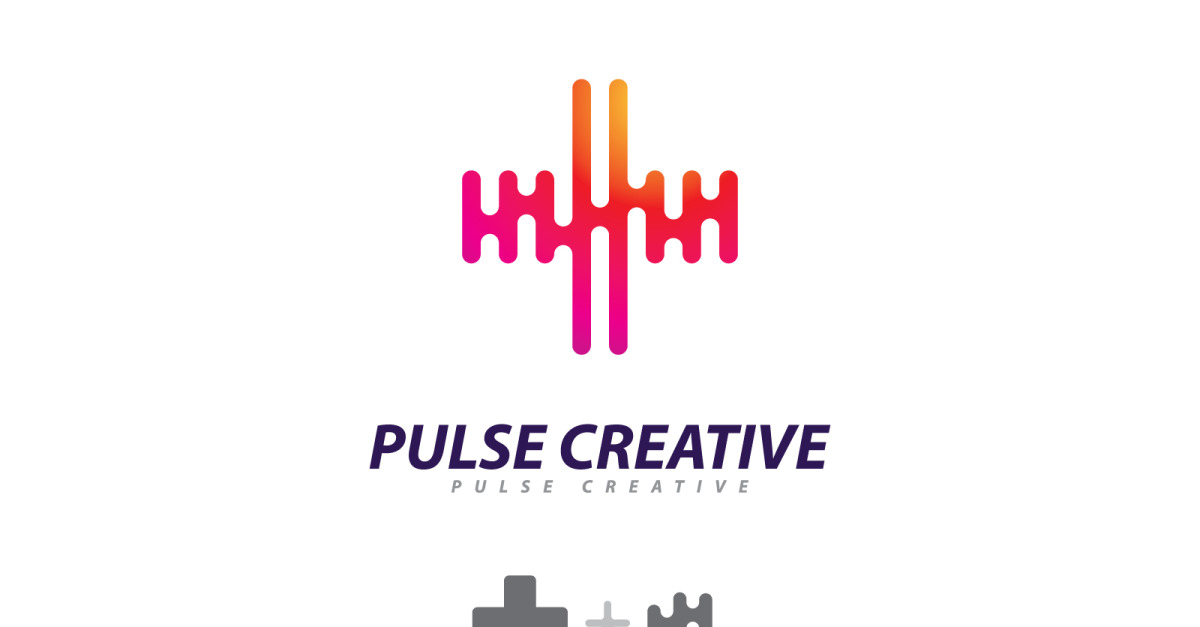 Pulse Wave logo Vector. Creative Sound waves logo concept design template 9