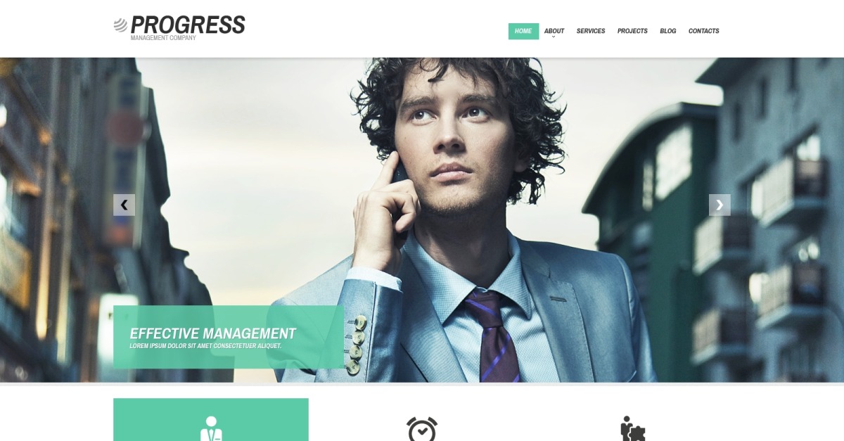 Thème WordPress réactif pour la société de gestion