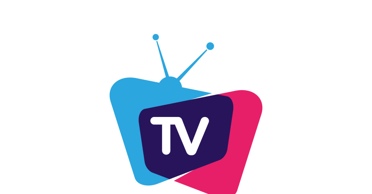 Çevrimiçi TV Kanalı Logo Tasarım Şablonu, Canlı Yayın Logo Konsepti v.3