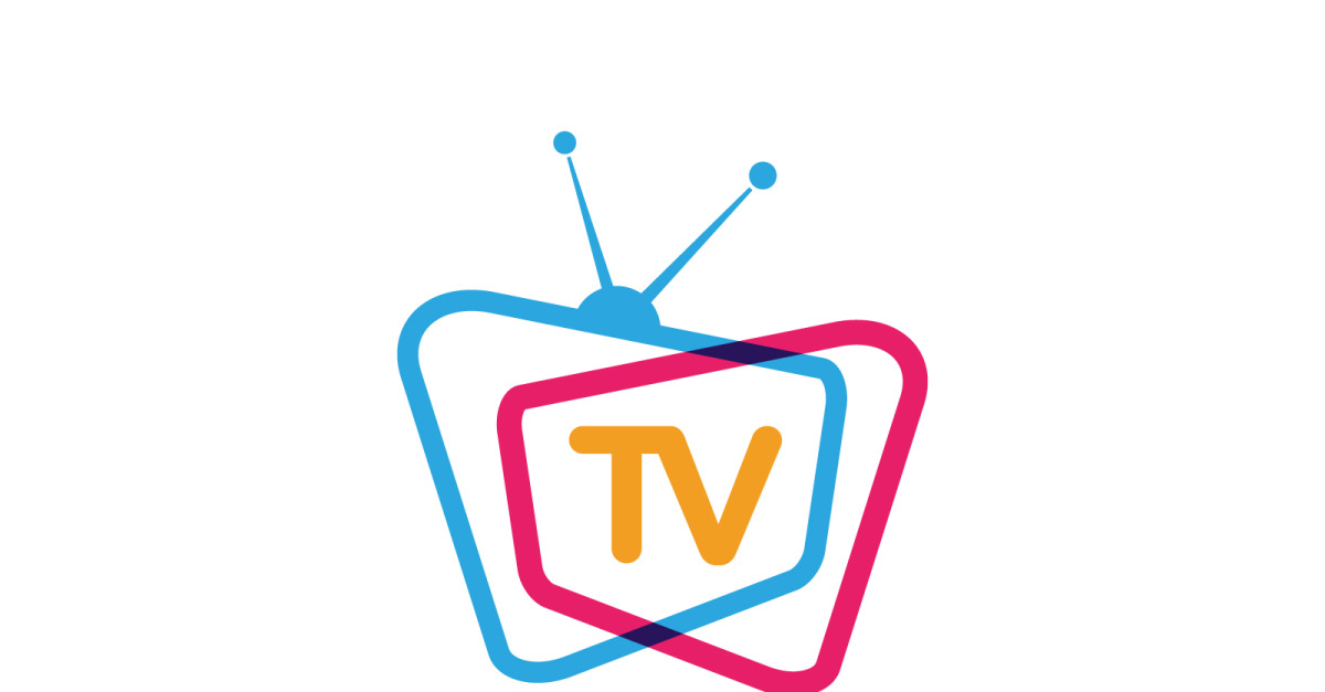 Online TV Channel Logo Design Template, Live Streaming Logo Concept v.7