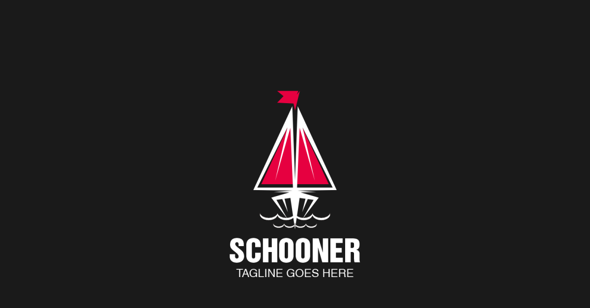 Schooner Simple Mascot Logo #485581 - TemplateMonster