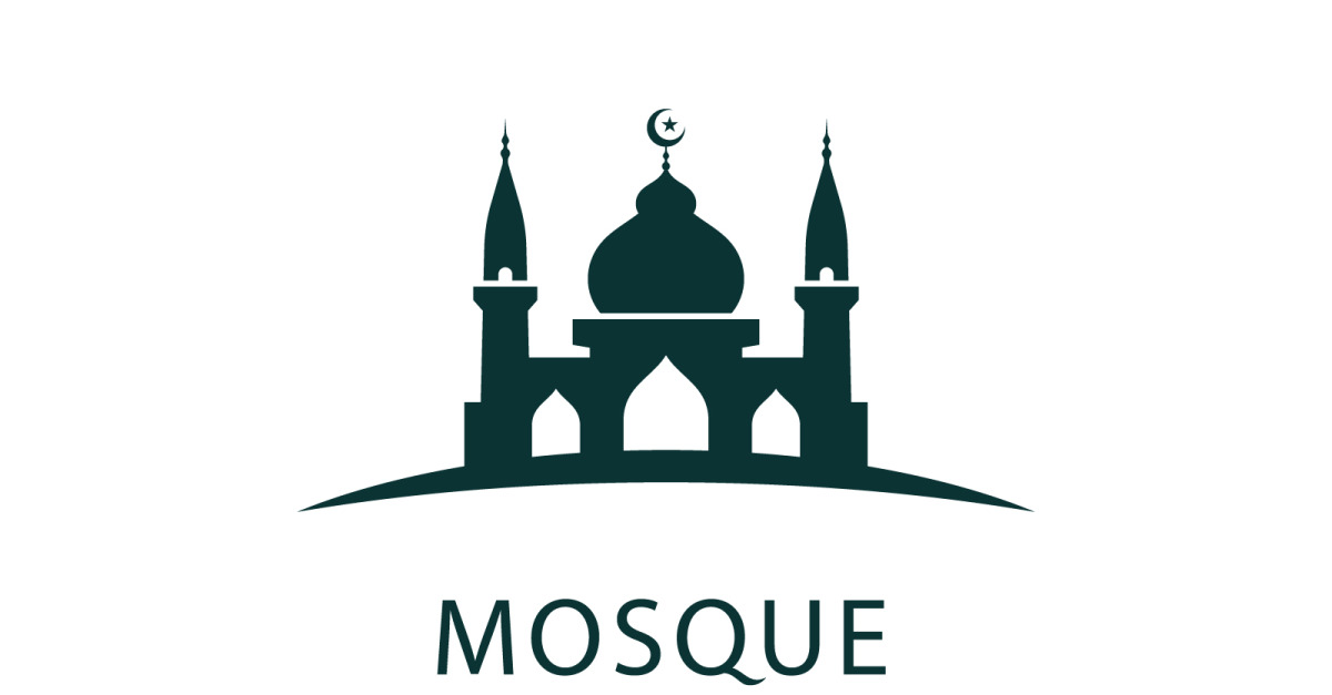 Cami Logo Şablonu, İslami Konsept Tasarım Yaratıcı Sembol 7